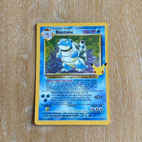 Pokemon | Toys | Blastoise Celebrations Collection Holo Pokemon Card ...